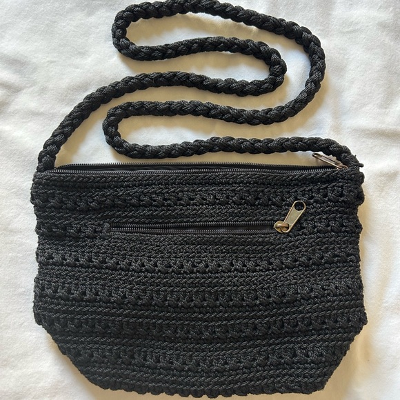 croft & barrow | Bags | Croft Barrow Black Crochet Crossbody Bag | Poshmark